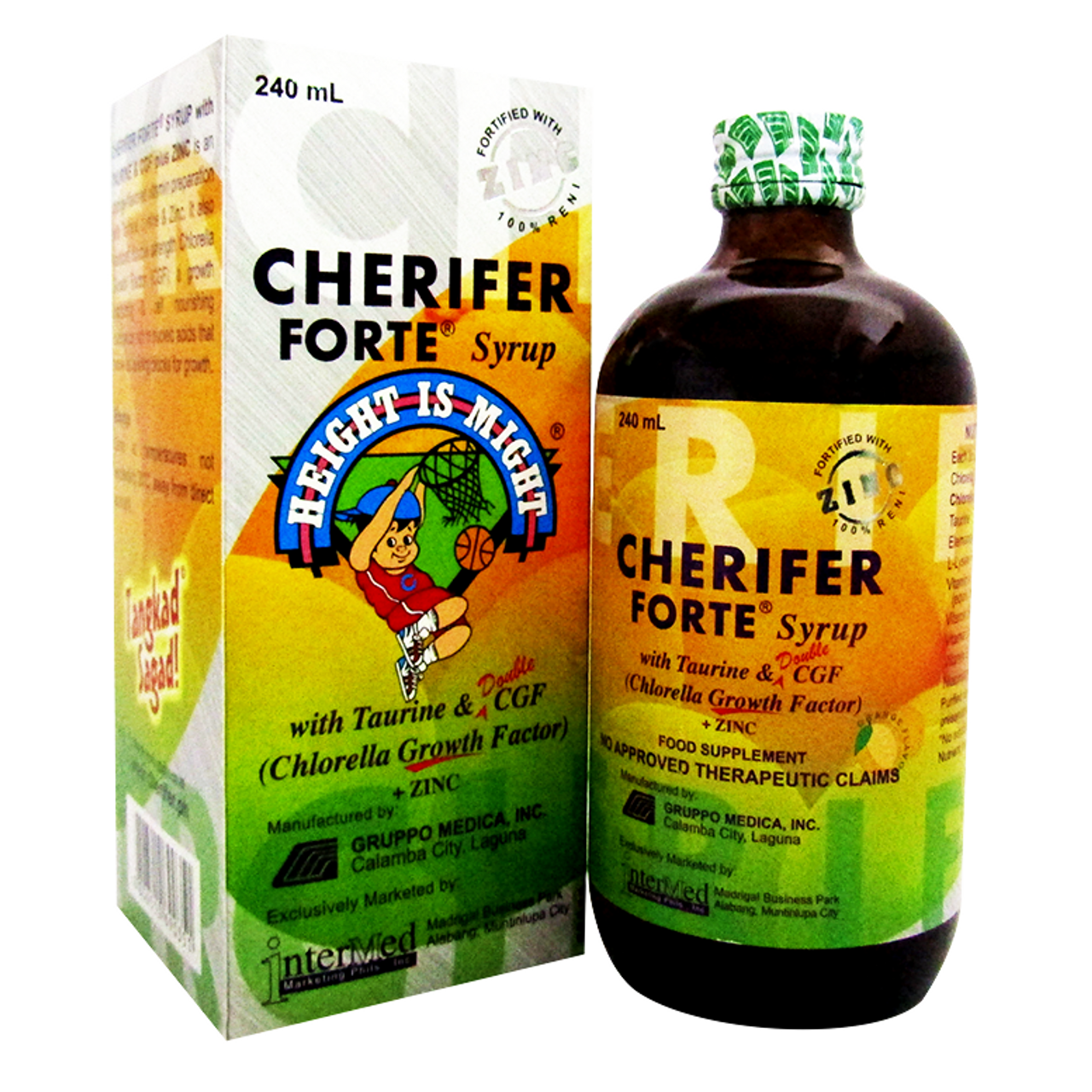 CHERIFER FORTE WITH ZINC Taurine / Double Chlorella Growth Factor ...
